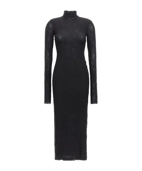 Philosophy Di Lorenzo Serafini Roll Neck Long-sleeved Dress - Black