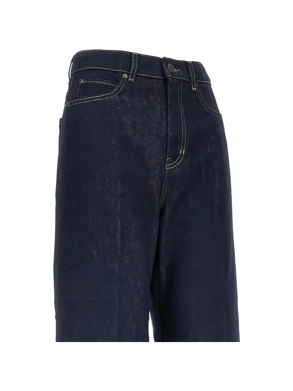 Max Mara Wide Leg Jeans With Trouser Crease
