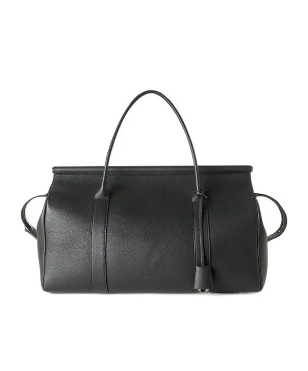 Loro Piana Loom Weekender Bag L42 - Black/agate