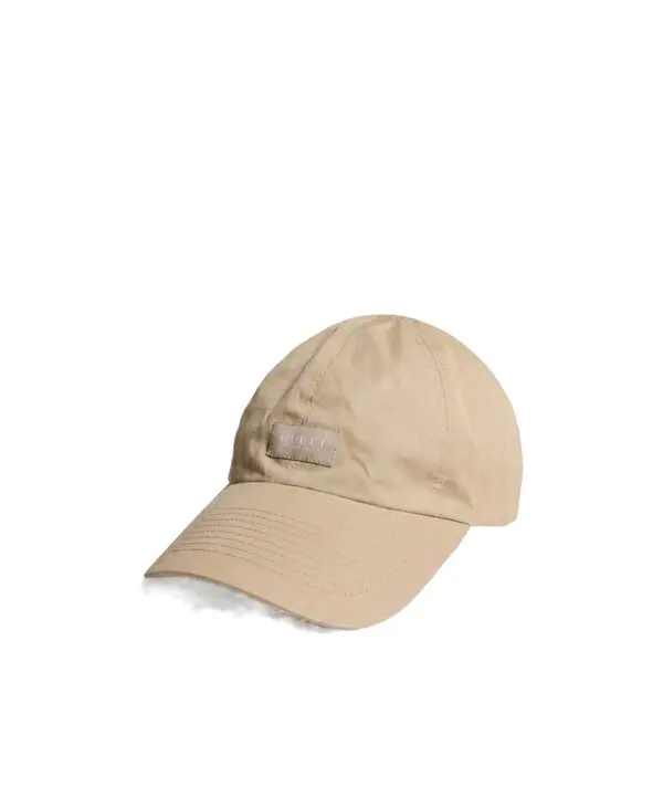 Gucci Cotton Canvas Baseball Hat - Sand