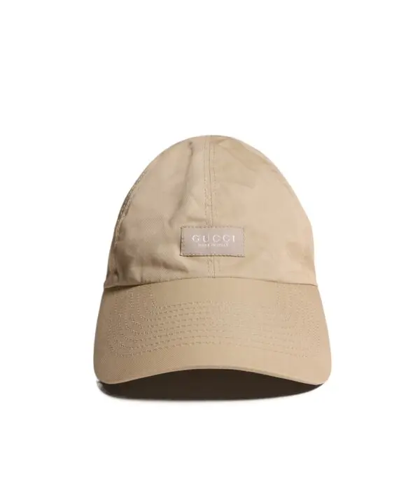 Gucci Cotton Canvas Baseball Hat - Sand