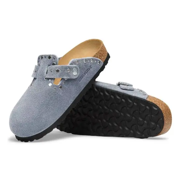 BIRKENSTOCK Boston Rivets Suede Leather