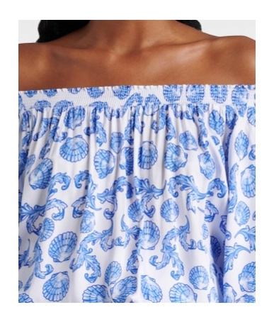 Melissa Odabash Micha Printed Tiered Mini Dress