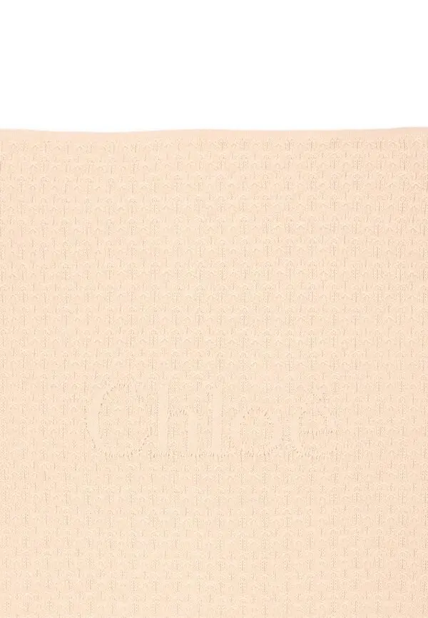 Chloé Logo-knit Cotton Blanket