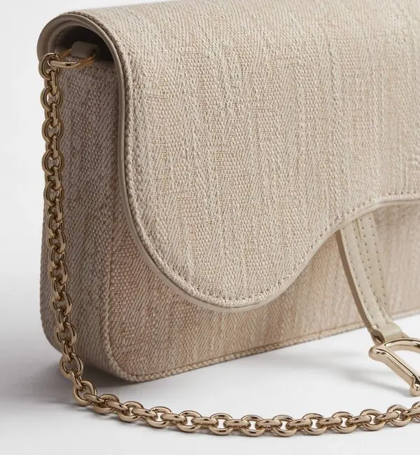 Dior Medium Saddle Pouch With Chain