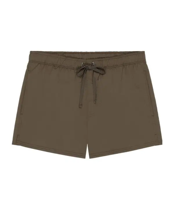 Givenchy Swim Shorts With Paris Embroidery - Brown