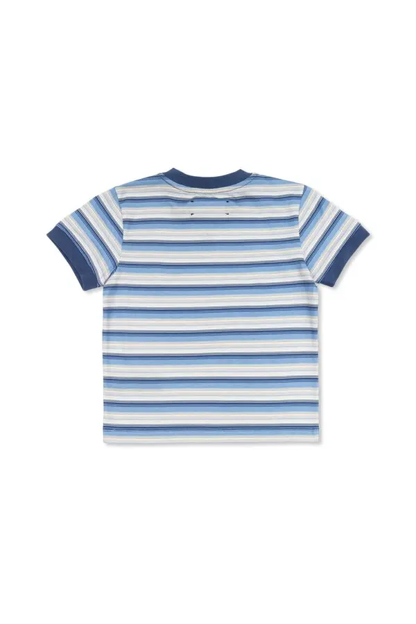 Amiri Logo-embroidered Striped T-shirt