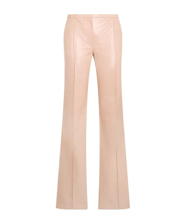 Philosophy Di Lorenzo Serafini High-waisted Flared Leather Pants