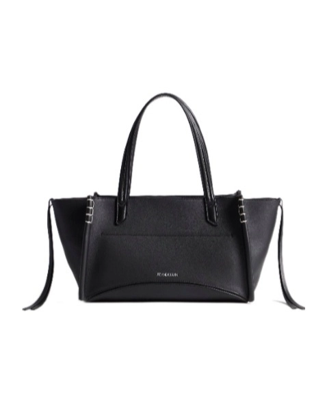 J.W.ANDERSON Elongated Loafer Cabas Bag In Leather - Black