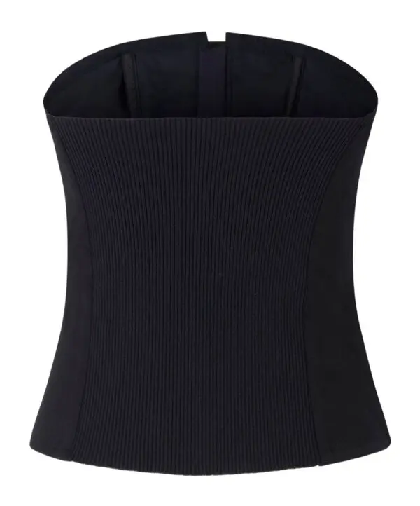 Pinko Zip-front Corset Top