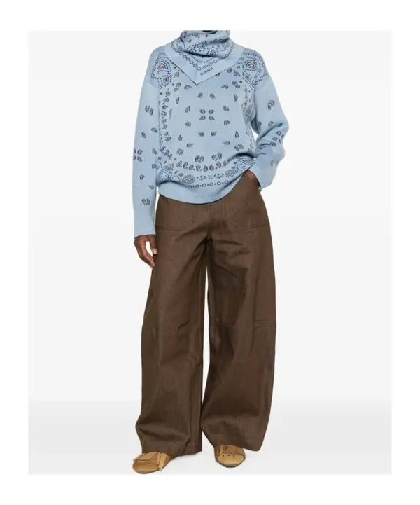 Alanui Sweater With Bandana Jacquard Motif