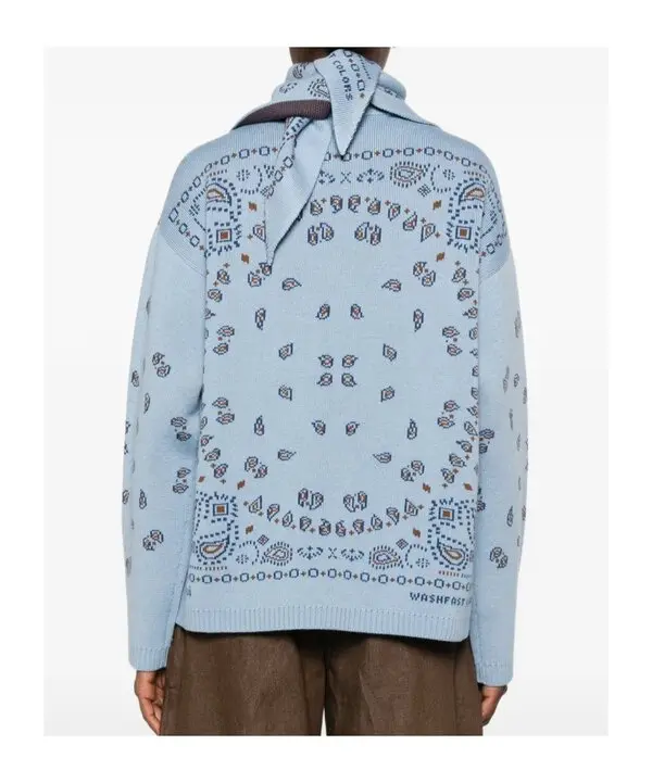 Alanui Sweater With Bandana Jacquard Motif