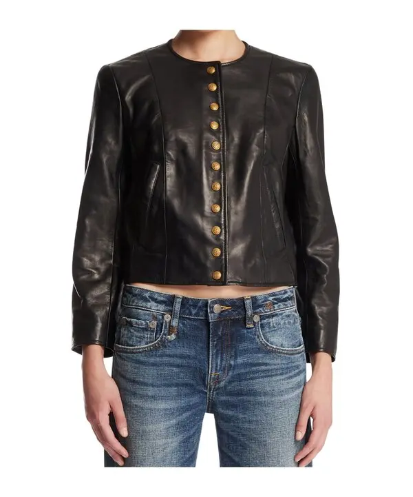R13 Long-sleeve Leather Jacket