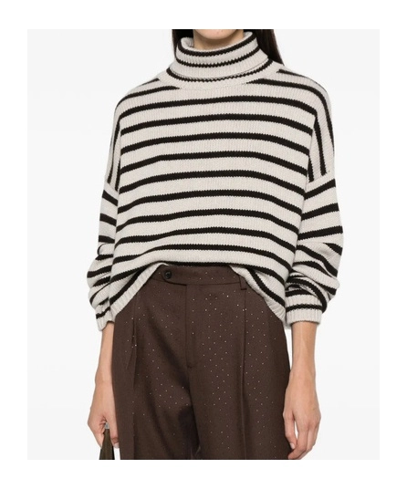 LISA YANG Long-sleeved Striped Sweater