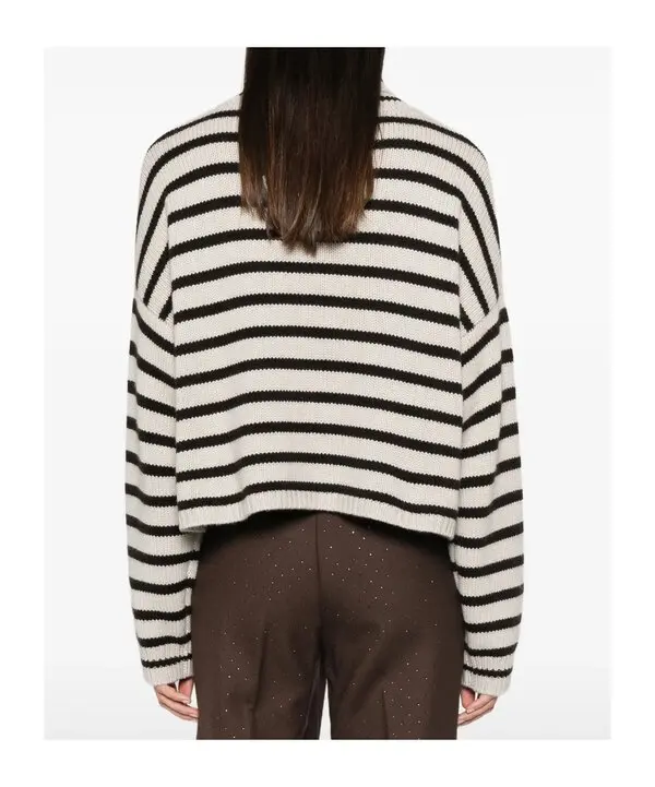 LISA YANG Long-sleeved Striped Sweater