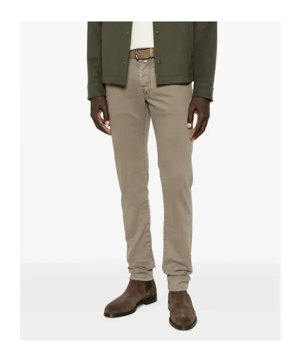 Jacob Cohen Casual Trousers With Belt Loops - Gray