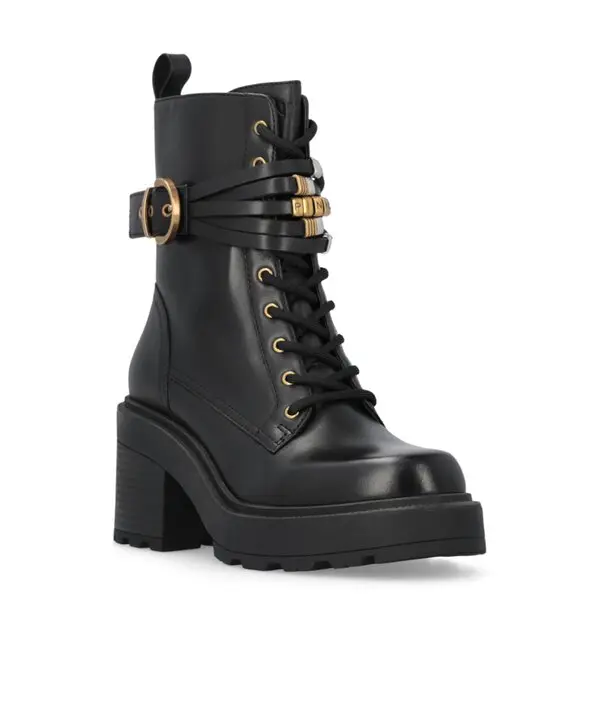 Pinko Block-heel Lace-up Ankle Boots
