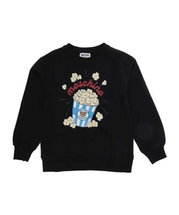 Moschino Popcorn-print Sweatshirt - Black
