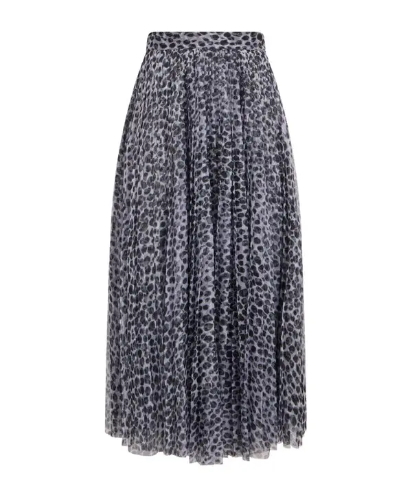 Philosophy Di Lorenzo Serafini Animal Printed Flared Midi Skirt - No