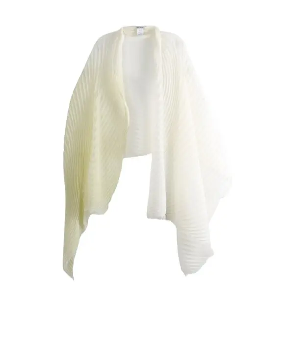Issey Miyake Asymmetrical Shawl - White