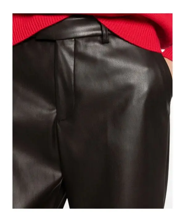 BERWICH Faux-leather Wide-leg Trousers