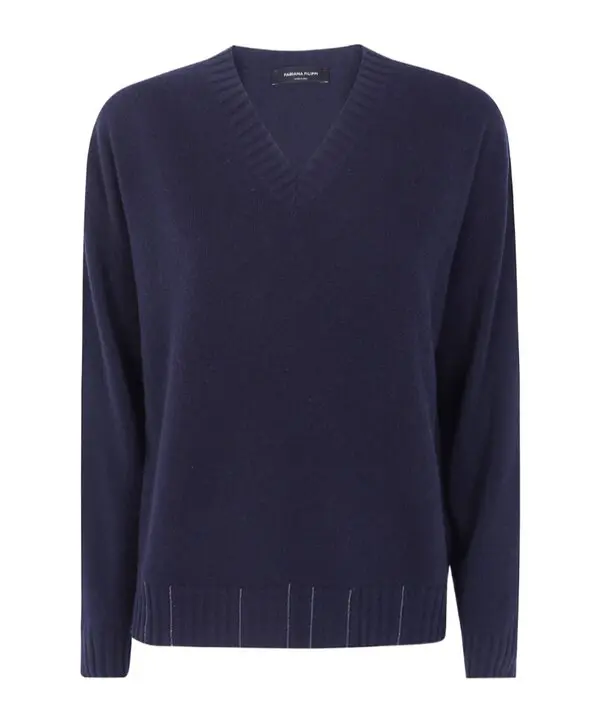 Fabiana Filippi V-neck Sweater - Blue