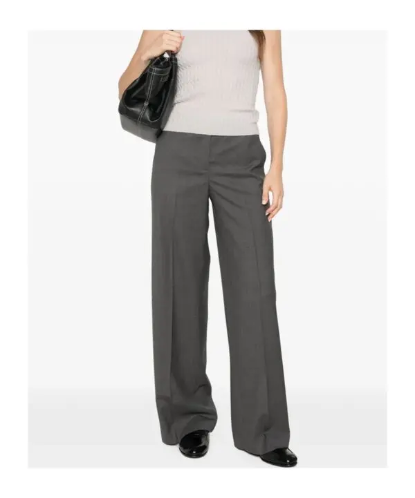 Peserico Pressed-crease Wool Trousers