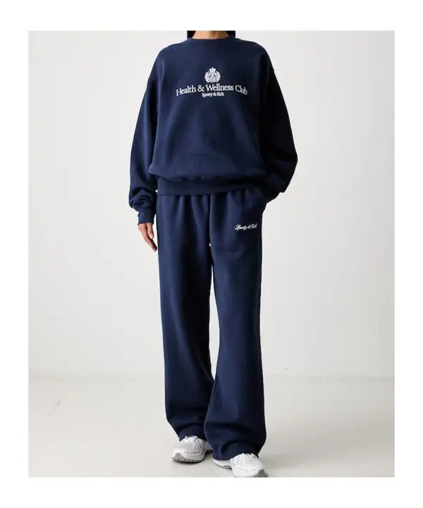 SPORTY  RICH Sporty & Rich Crewneck Long Sleeve Sweatshirt
