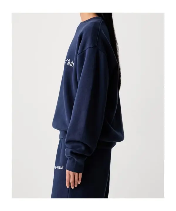 SPORTY  RICH Sporty & Rich Crewneck Long Sleeve Sweatshirt