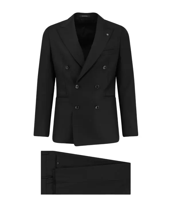 Tagliatore Double-breasted Suit - Black