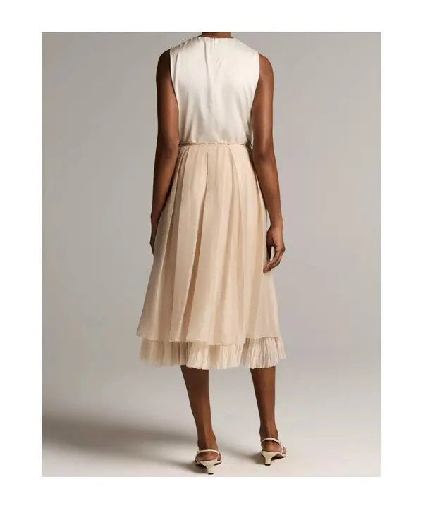 Vince Pleated Layered Skirt