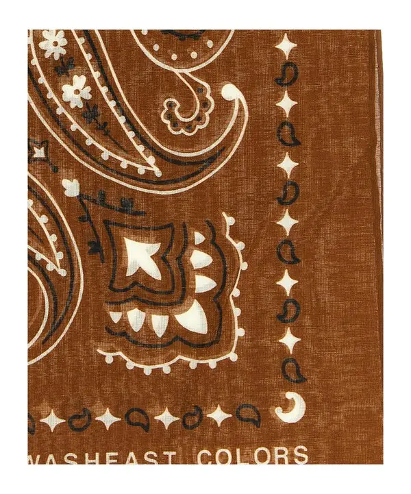 Alanui Paisley Bandana Scarf - Brown