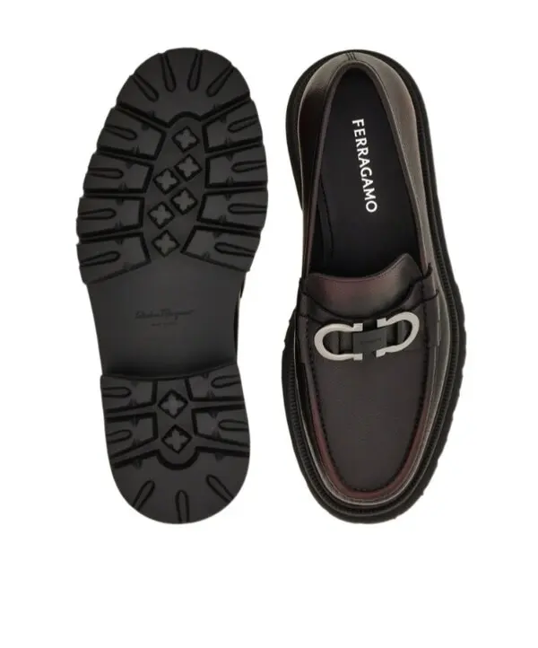 FERRAGAMO Gancini Embellishment Moccasins