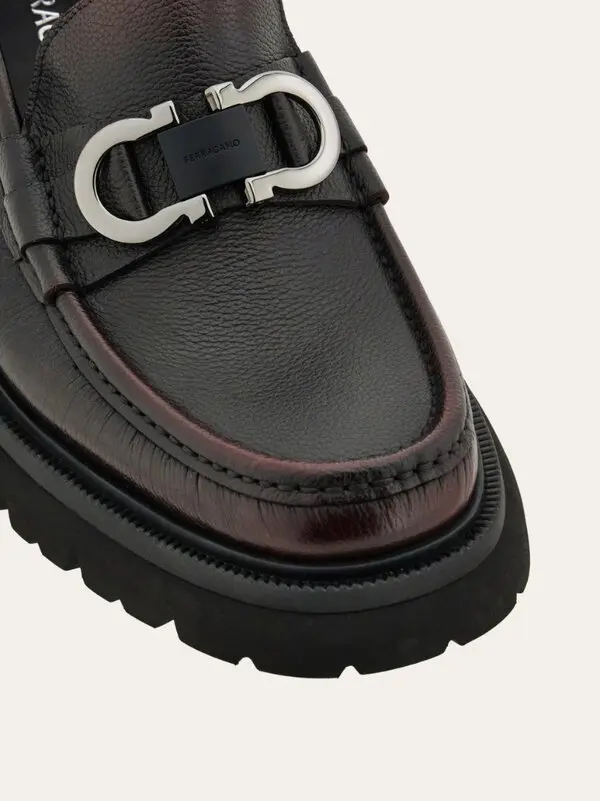 FERRAGAMO Gancini Embellishment Moccasins