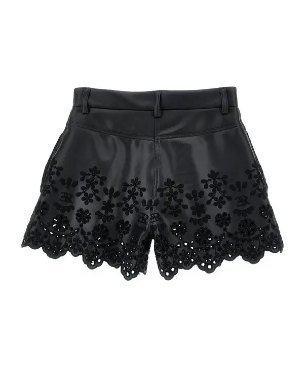 Ermanno Scervino Broderie-anglaise Scalloped-hem Shorts