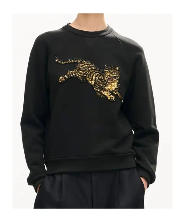 Kenzo Jumping Tiger' Embroidered Sweatshirt In Cotton
