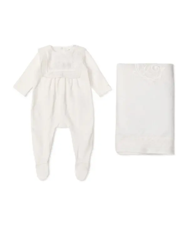 Chloé Long-sleeve Bodysuit And Blanket Set