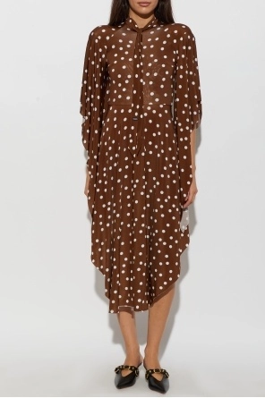 Vetements Asymmetrical Polka Dot Dress
