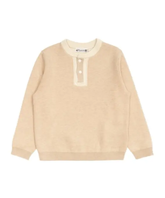 Bonpoint Long-sleeved Pullover - Light Brown