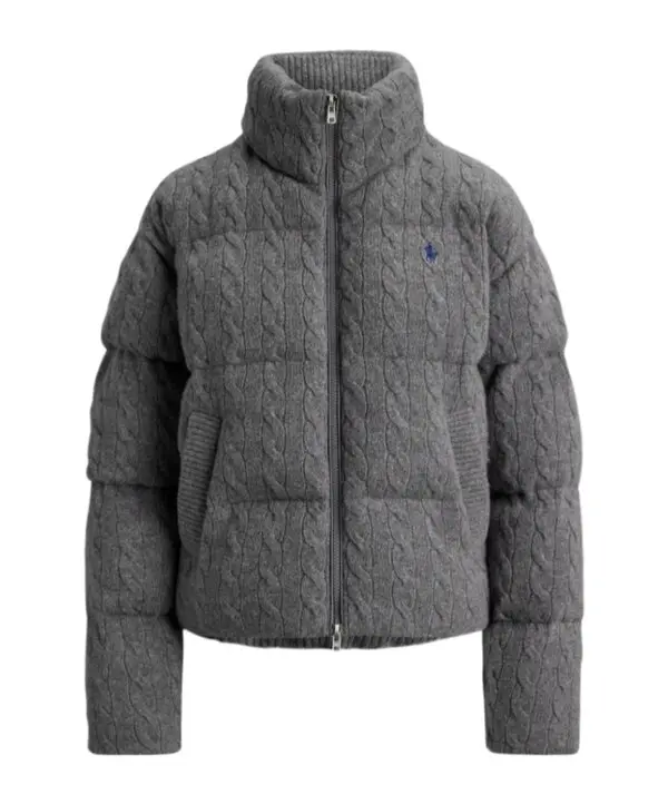 Polo Ralph Lauren Cable-knit Puffer Down Jacket