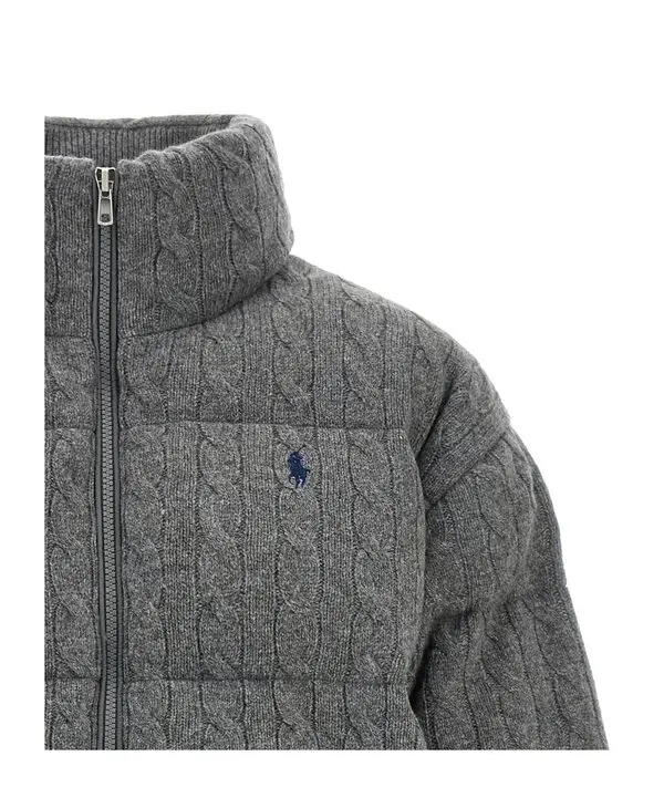Polo Ralph Lauren Cable-knit Puffer Down Jacket