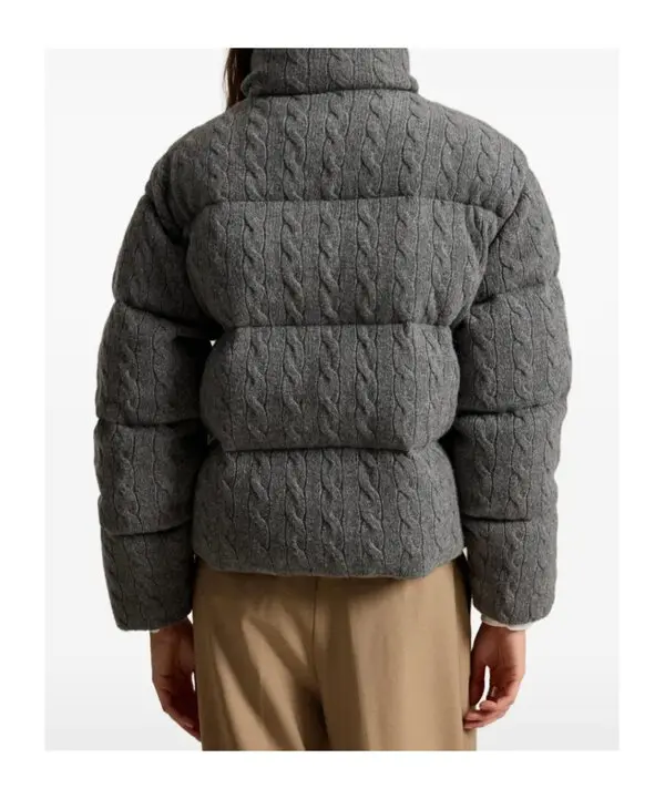 Polo Ralph Lauren Cable-knit Puffer Down Jacket