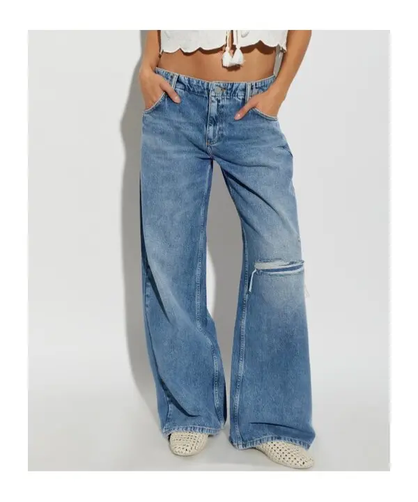 ALLSAINTS Tia Low-rise Wide-leg Distressed Jeans