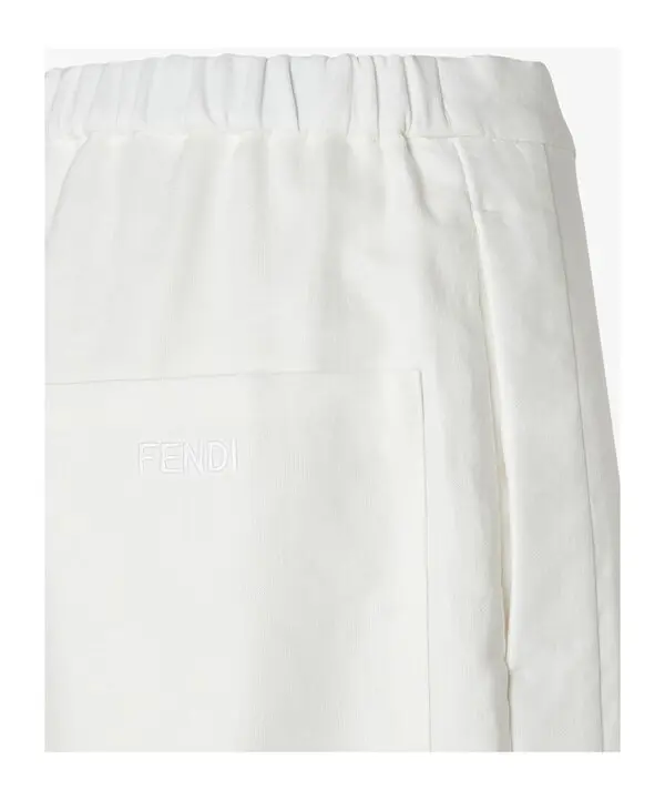 Fendi Linen And Cotton Trousers