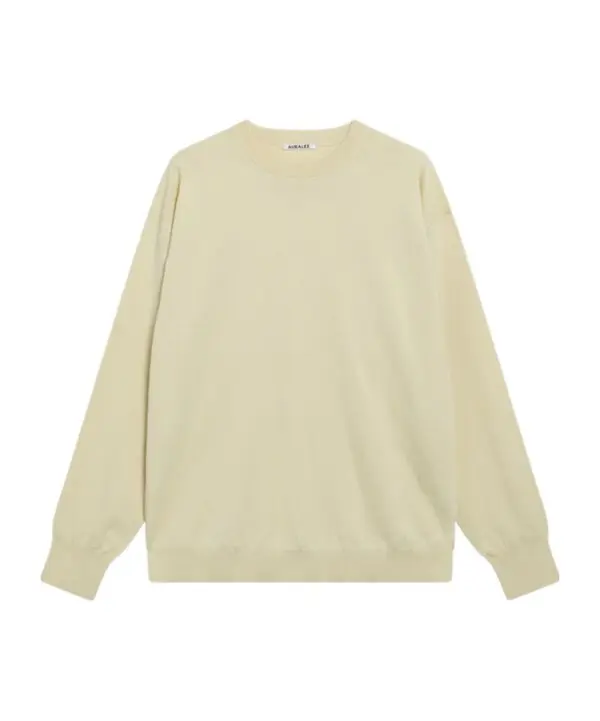Auralee Fine-knit Cotton Sweater