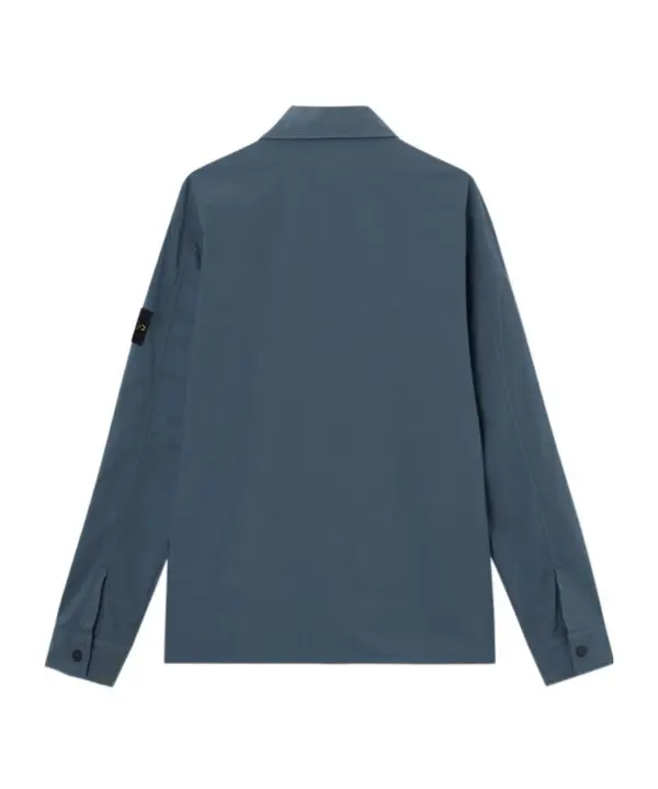 Stone Island Comfort-fit Zip-up Overshirt With Chest Pockets