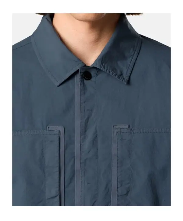 Stone Island Comfort-fit Zip-up Overshirt With Chest Pockets