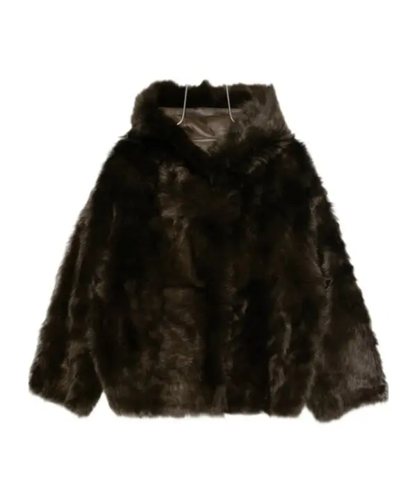 YVES SALOMON Hooded Fur Jacket - No