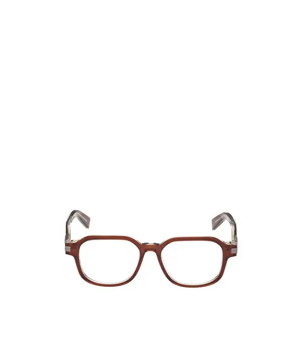 Zegna Ez5305 Square Glasses - Light Brown