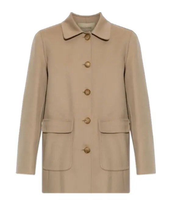 Valentino Garavani Collared Long-sleeved Casual Jacket